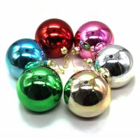 China Christmas Tree Hanging Ball Custom Plastic Sublimation Christmas Balls Ornaments for sale