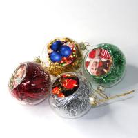 China Sublimation Christmas Ball Personalized Custom Printing 8CM Glass Christmas Ball Ornaments Sublimation Blank for sale