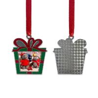 China Customized Blank Sublimation Metal Christmas Ornaments DIY Christmas Gifts for sale