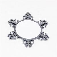 China Personalized Sublimation Aluminium Hanging Christmas Decorations Metal Sublimation Christmas Ornament Blanks for sale
