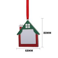 China Customized Blank Sublimation Metal Christmas Ornaments DIY Christmas Gifts for sale