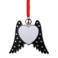 China Christmas Tree Decoration sublimation christmas ornament Metal Pendant For Festive Crafts for sale
