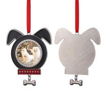 China Christmas Tree Decoration sublimation christmas ornament Metal Pendant For Festive Crafts for sale