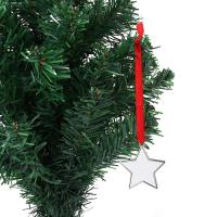 China Blank Metal Sublimation Christmas Ornament Christmas Tree Hanging Decorations for sale
