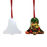 China Sublimation Christmas Gifts Supply Double Sided Aluminum Sublimation Christmas Ornaments Blanks for sale