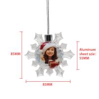 China Sublimation Blank Christmas Ornament High Transparent Plastic Snowflake Ball Sublimation Christmas Ornaments for sale