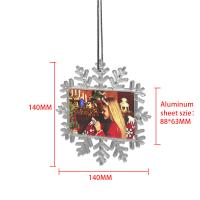 China Sublimation Blank Christmas Ornament High Transparent Plastic Snowflake Ball Sublimation Christmas Ornaments for sale