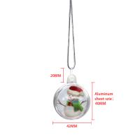China Sublimation Blank Christmas Ornament High Transparent Plastic Snowflake Ball Sublimation Christmas Ornaments for sale