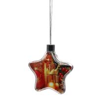 China Sublimation Blank Christmas Ornament High Transparent Plastic Snowflake Ball Sublimation Christmas Ornaments for sale