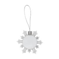 China Sublimation Blank Christmas Ornament High Transparent Plastic Snowflake Ball Sublimation Christmas Ornaments for sale