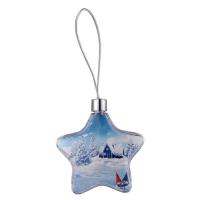 China Sublimation Snowflake Ornament Plastic Christmas Pendant Sublimation Blank Christmas Hanging Decorations for sale