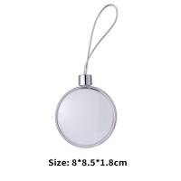 China Sublimation Snowflake Ornament Plastic Christmas Pendant Sublimation Blank Christmas Hanging Decorations for sale