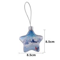 China Sublimation Snowflake Ornament Plastic Christmas Pendant Sublimation Blank Christmas Hanging Decorations for sale