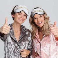 China Customized Logo Super Smooth Unisex Silk Satin Sublimation Eye Mask For Airplane Hotel Sleep Eyemask for sale