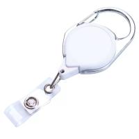 China Custom Double-Sided Sublimation Lanyard Clips Heat Transfer Keychain Clip For ID Badges Keys Backpacks for sale
