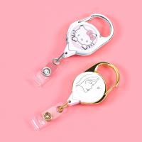 China Custom Double-Sided Sublimation Lanyard Clips Heat Transfer Keychain Clip For ID Badges Keys Backpacks for sale