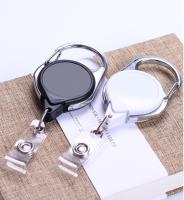 China Custom Double-Sided Sublimation Lanyard Clips Heat Transfer Keychain Clip For ID Badges Keys Backpacks for sale