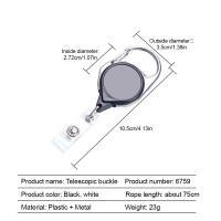 China Custom Double-Sided Sublimation Lanyard Clips Heat Transfer Keychain Clip For ID Badges Keys Backpacks for sale
