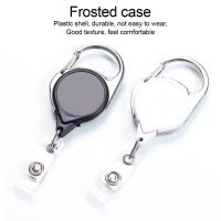 China Custom Double-Sided Sublimation Lanyard Clips Heat Transfer Keychain Clip For ID Badges Keys Backpacks for sale