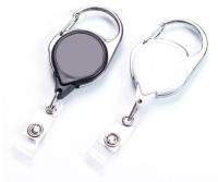 China Custom Double-Sided Sublimation Lanyard Clips Heat Transfer Keychain Clip For ID Badges Keys Backpacks for sale