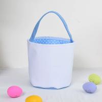 China Diy Printable Sublimation Easter Basket Personalized Easter Bunny Sublimation Bags for sale
