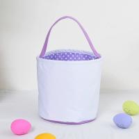 China Diy Printable Sublimation Easter Basket Personalized Easter Bunny Sublimation Bags for sale