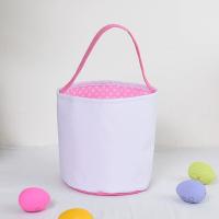 China Diy Printable Sublimation Easter Basket Personalized Easter Bunny Sublimation Bags for sale