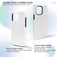 China For Iphone 14 15 16 Pro Plus Max Blank Cell Mobile Cover TPU PC Coating 2 In 1 Tough 3D Sublimation Phone Case for sale