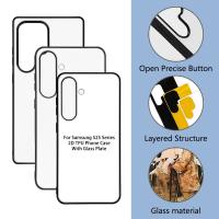China Customizable 2D TPU Glass Sublimation Blank Phone Case Protector For Galaxy S25 Mobile Phone Cover for sale