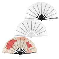 China Sublimation Polyester Folding Fan 13'' DIY Heat Transfer Materials for sale