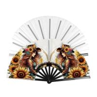 China Sublimation Polyester Folding Fan 13'' DIY Heat Transfer Materials for sale
