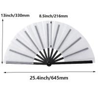 China Sublimation Polyester Folding Fan 13'' DIY Heat Transfer Materials for sale
