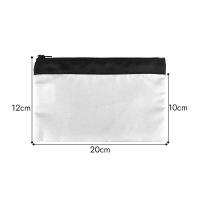 China Polyester Blank Sublimation Cosmetic Bags Lipstick Mirror Pencil Pouch Sublimation Makeup Bag Blanks for sale