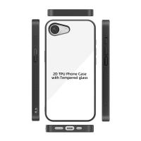 China DIY Custom Logo 2D Blank Tempered Glass Sublimation Phone Case For IPhone 16E Mobile Phone Cases Wholesale for sale