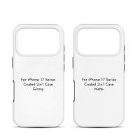 China Sublimation 3d 2 In 1 Coated Phone Case Blanks Matte Glossy For Iphone 17 Series Mobile Phone Cover for sale