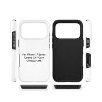 China Sublimation 3d 2 In 1 Coated Phone Case Blanks Matte Glossy For Iphone 17 Series Mobile Phone Cover for sale