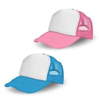 China Custom Sublimation Mesh Cap Trucker Cap Colored Hats For Sublimation for sale
