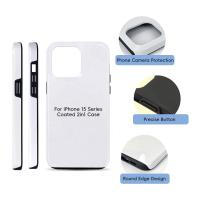 China 2 In 1 Tough Sublimation Phone Case Iphone 15 Blank Coated 3d Mobile Cover For Sublimation for sale