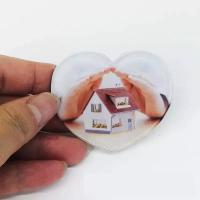 China Blank Sublimation Acrylic Fridge Magnet Diy Printing Acrylic Photo Magnets for sale