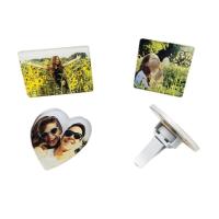 China DIY Printable Blank Acrylic Sublimation Car Vent Clip Air Freshener For Heat Transfer for sale