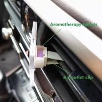 China DIY Printable Blank Acrylic Sublimation Car Vent Clip Air Freshener For Heat Transfer for sale