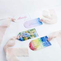 China DIY Sublimation Acrylic Wedding Place Cards Blank Hanging Tags Table Decor Birthday Party Decoration for sale