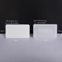 China Blank Rectangle Sublimation Acrylic Badge Custom Sublimation Photo Printing Fridge Magnet For Fridge Decoration Sticker for sale