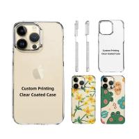China Coated Sublimation Transparent Phone Case Custom Clear Phone Case For Heat Transfer for sale
