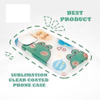 China Coated Sublimation Transparent Phone Case Custom Clear Phone Case For Heat Transfer for sale