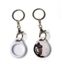 China Custom Coated Sublimation Airtag Case Anti-Lost Tracker Blank Sublimation For Airtag Protective Cover With Keychain for sale