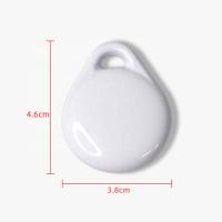 China Custom Coated Sublimation Airtag Case Anti-Lost Tracker Blank Sublimation For Airtag Protective Cover With Keychain for sale