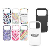 China Sublimation 3d 2 In 1 Coated Phone Case Blanks Matte Glossy For Iphone 17 Series Mobile Phone Cover for sale