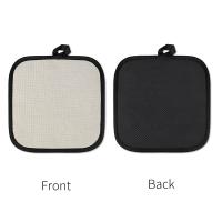 China Customized Sublimation Placemats Blanks Linen And Polyester Sublimation Pot Holder Blanks for sale