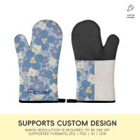 China Personalized Sublimation Oven Mitt Blanks Best Heat Resistant Gloves For Sublimation for sale